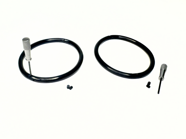 NEW 6mm Matte Black Titanium Eternity Cuff- Locking Anklet / Bracelet