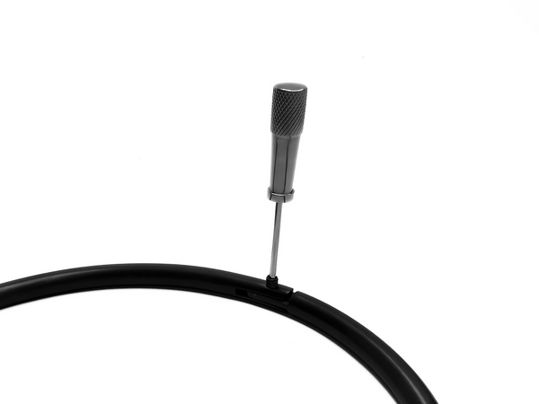 Petite 6mm Titanium Matte Black Eternity Collar, Hypoallergenic Lightw
