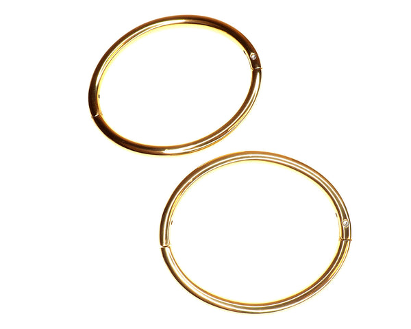 New Design 6mm Petite Thin Gold Locking Cuffs, Bracelet, Anklet Matche