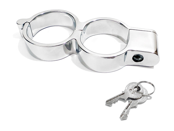 Stainless Steel High Security Irish 8 Quick Snap Shut Handcuffs with E